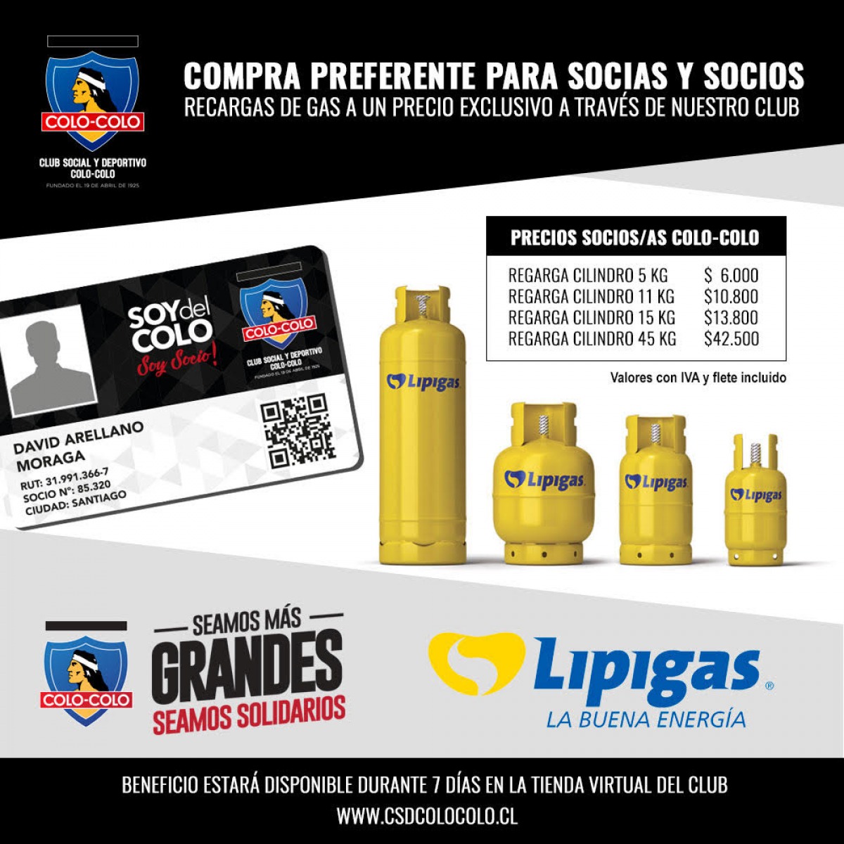 ¡Las Socias y Socios de Colo-Colo tienen descuentos en recargas de gas ...